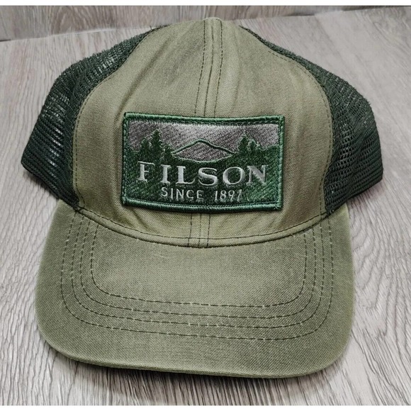 Filson | Accessories | Filson Mens Hat Snapback Mesh Adjustable Waxed ...